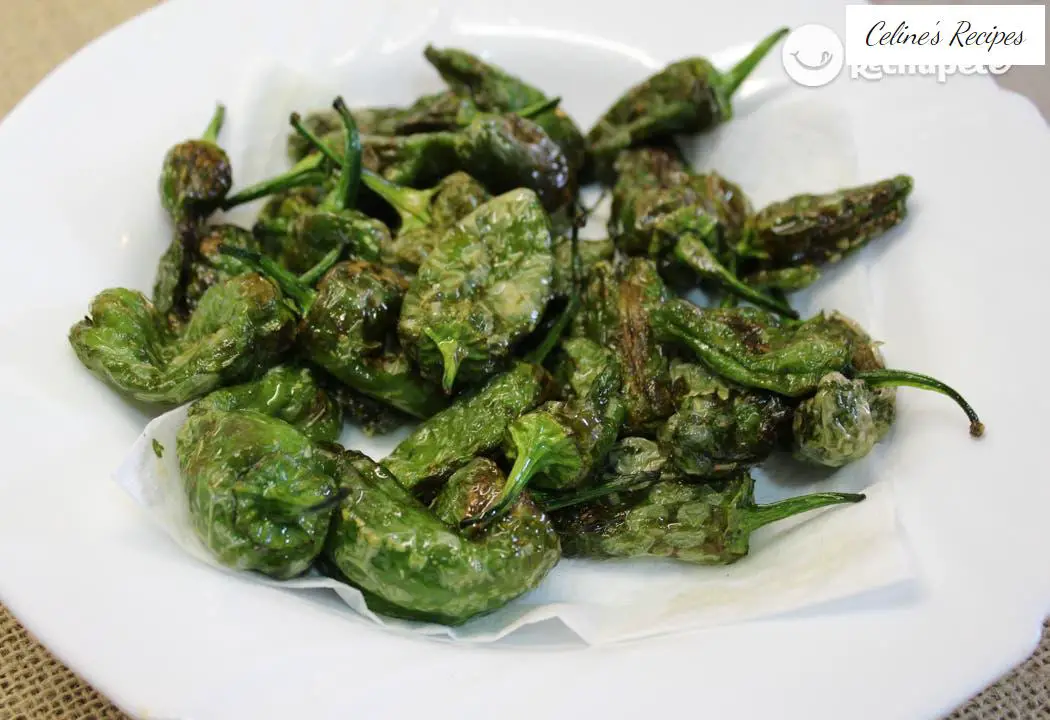 Padrón or Herbón peppers. How to cook them and what they are. - Celine ...